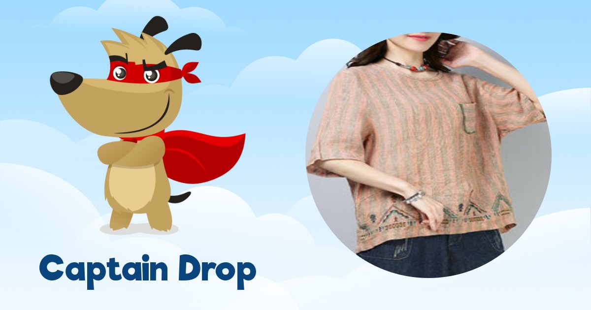 Chemisier à manches courtes rayé en lin décontracté omychique | Captain ...